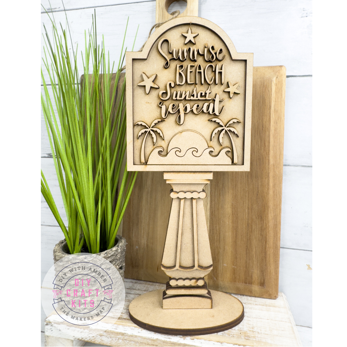 Sunrise Beach Insert for Spindle Base – The Makers Map - DIY with Amber
