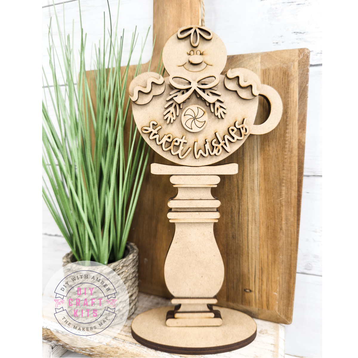 Insert Gingerbread Sweet Wishes for Spindle Base – The Makers Map - DIY ...