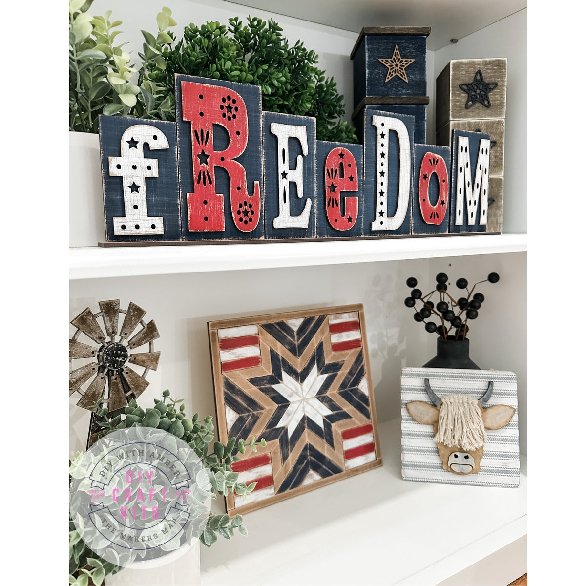 Wide Freedom Block Sign DIY Kit – The Makers Map - DIY with Amber
