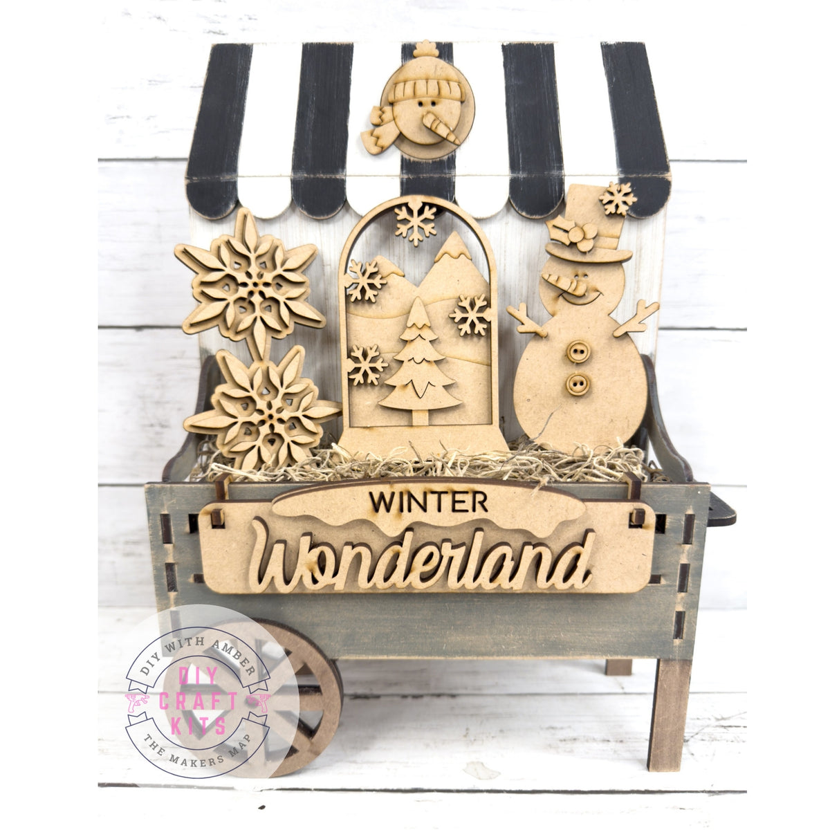 Winter Wonderland Insert for Interchangeable Box bases DIY Craft Kit ...