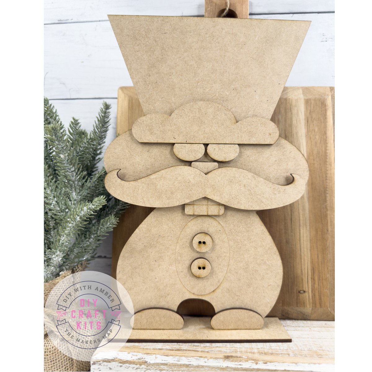 Wonky Prim Nutcracker Shelf Sitter Kit – The Makers Map - DIY with Amber