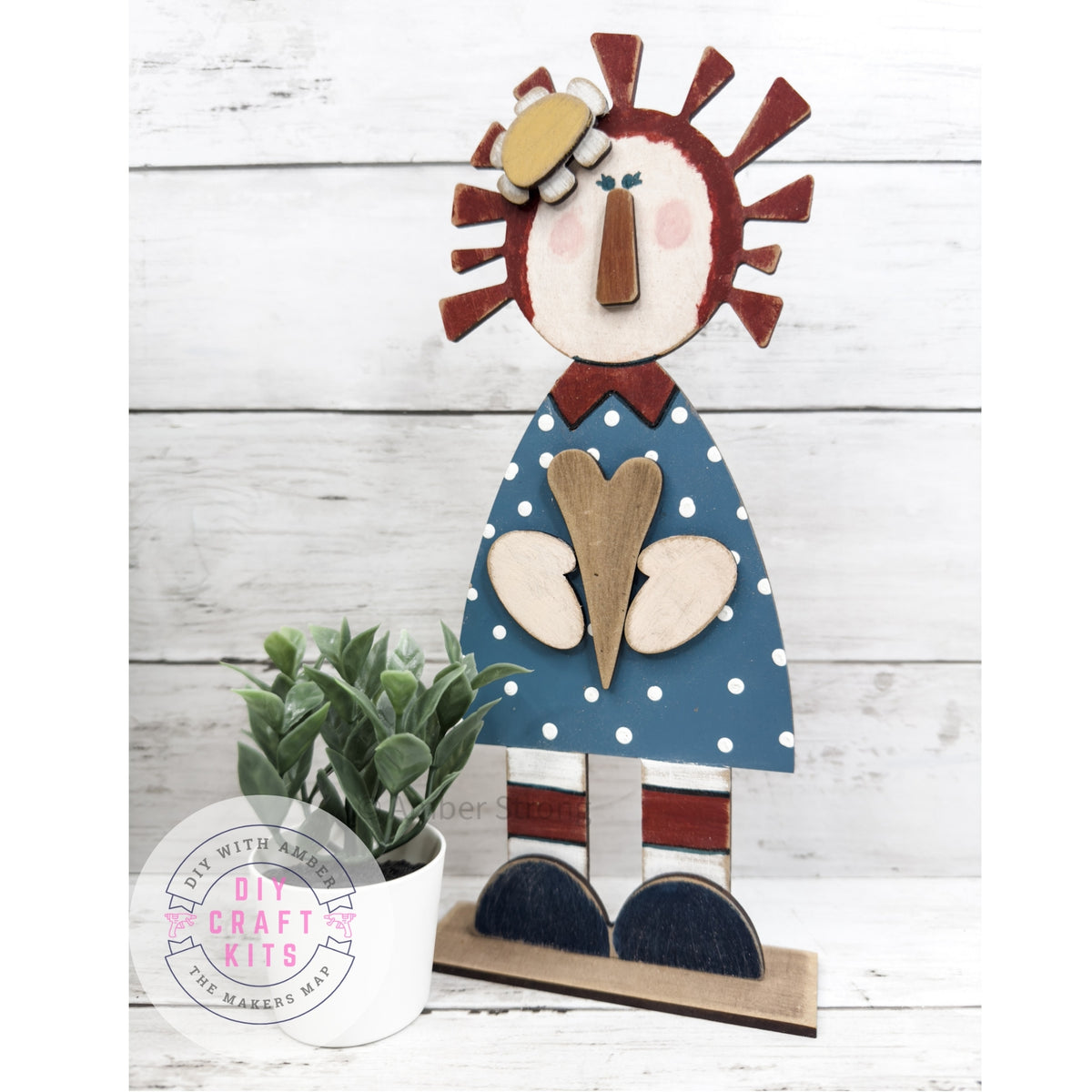 Raggedy Girl Doll DIY Kit – The Makers Map - DIY with Amber