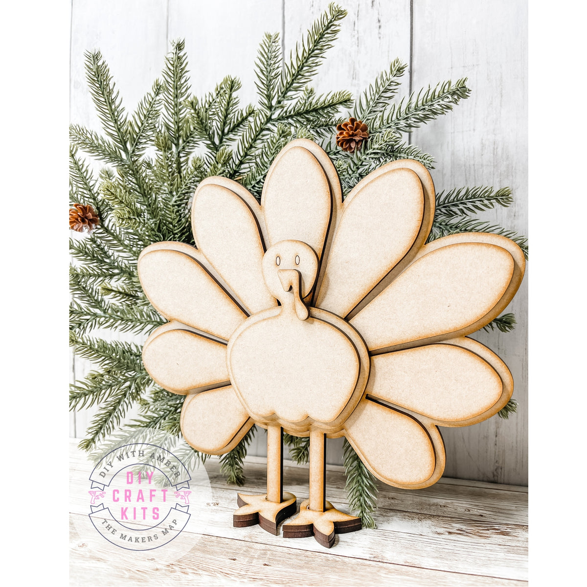 Standing Turkey DIY Kit – The Makers Map - DIY with Amber