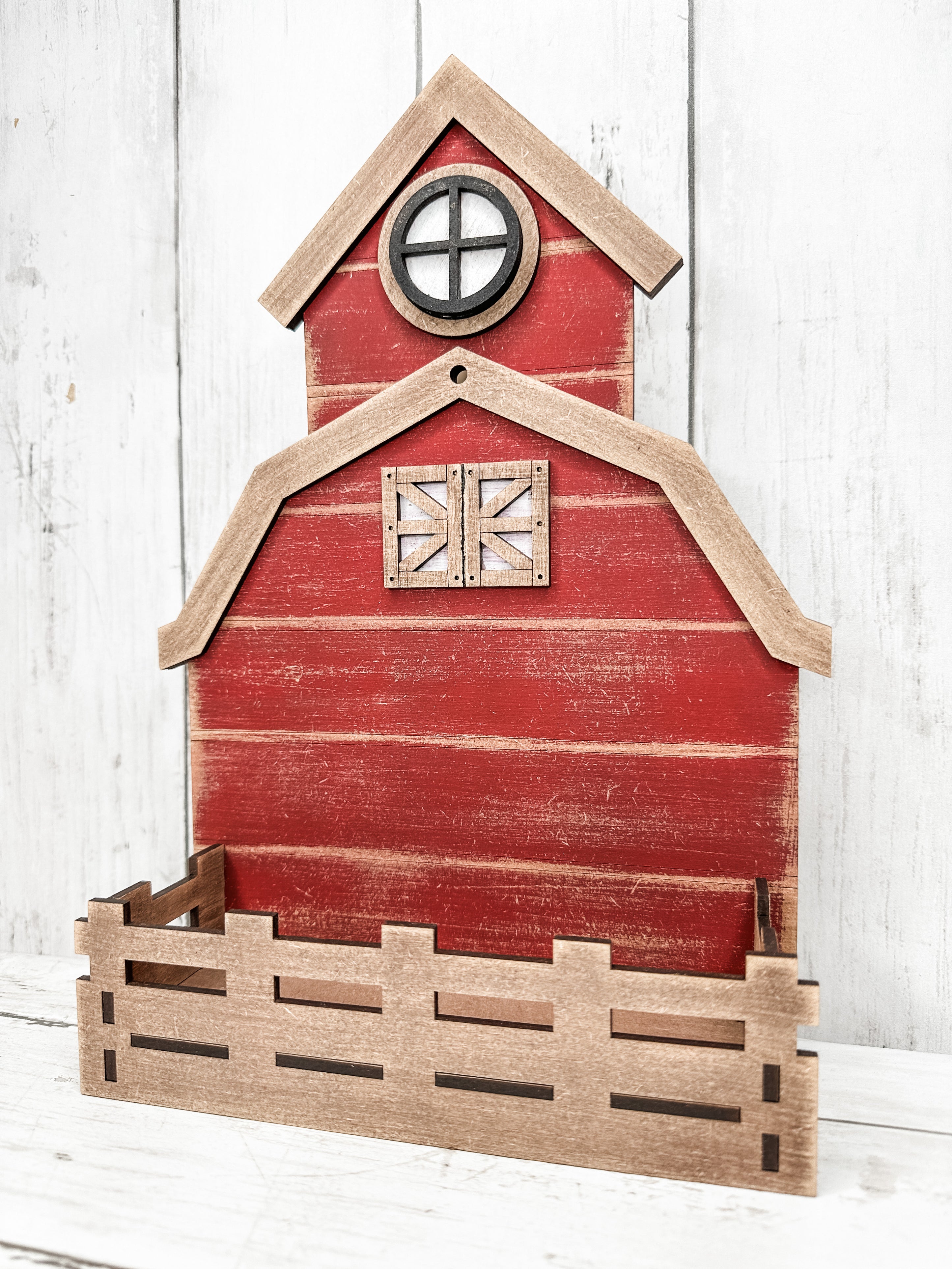 Barn Base for Interchangeable inserts DIY Craft Kit – DIY with Amber