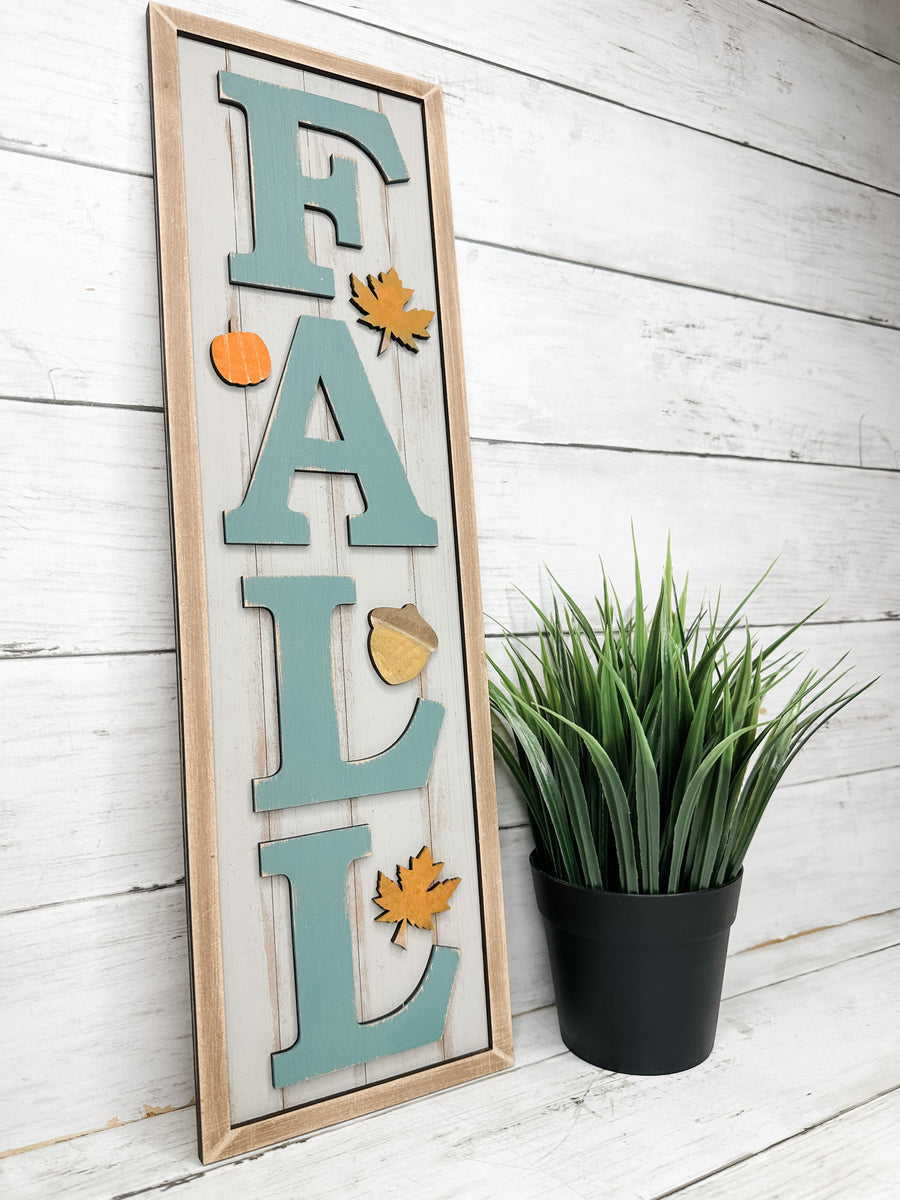Tall Fall Table top Leaner DIY Kit – The Makers Map - DIY with Amber