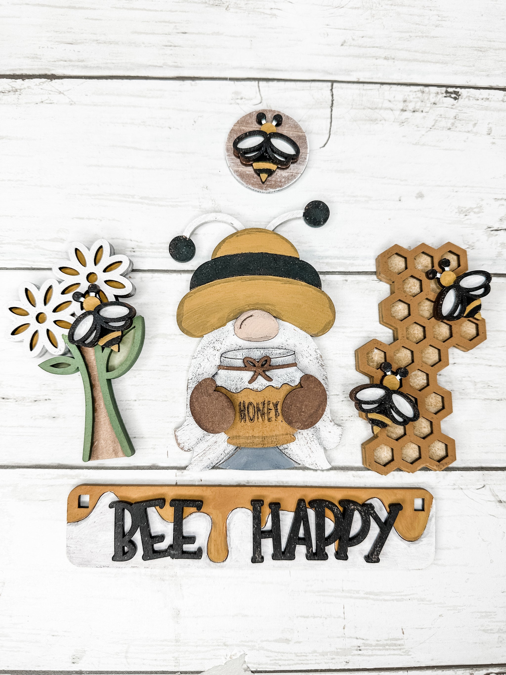Honey Bee Insert for Interchangeable bases DIY Craft Kit – DIY with Amber