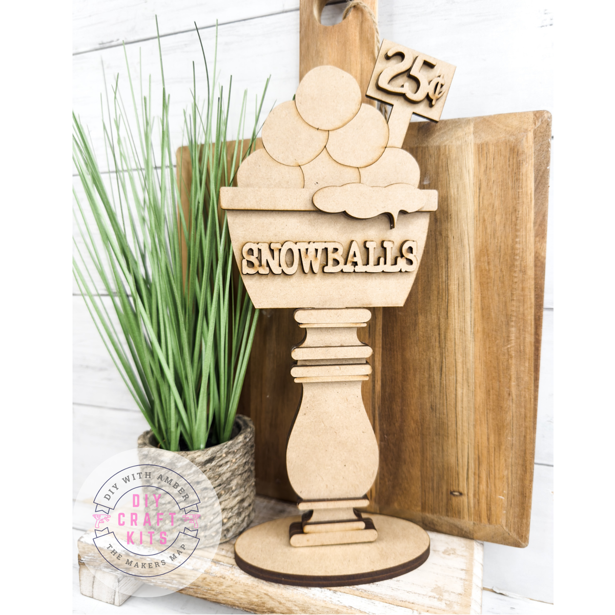 Snowballs Insert for Spindle Base – The Makers Map - DIY with Amber