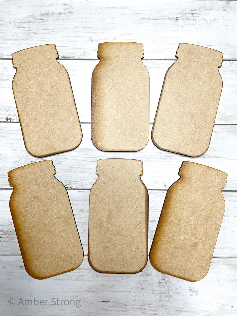 6 Mason Jar Cut outs DIY Kit – DIY with Amber