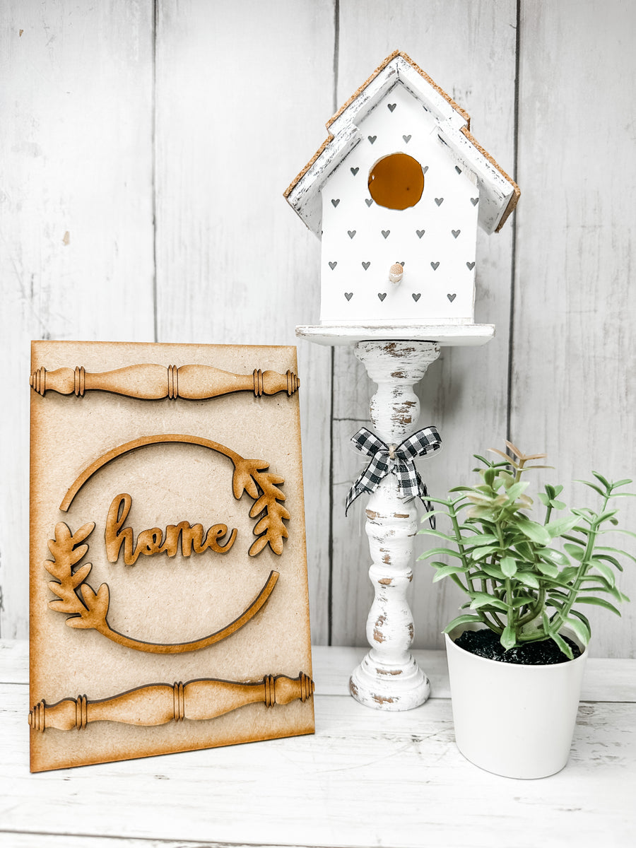 Mini Spindle Trim Home 4x6 Sign DIY Kit – The Makers Map - DIY with Amber
