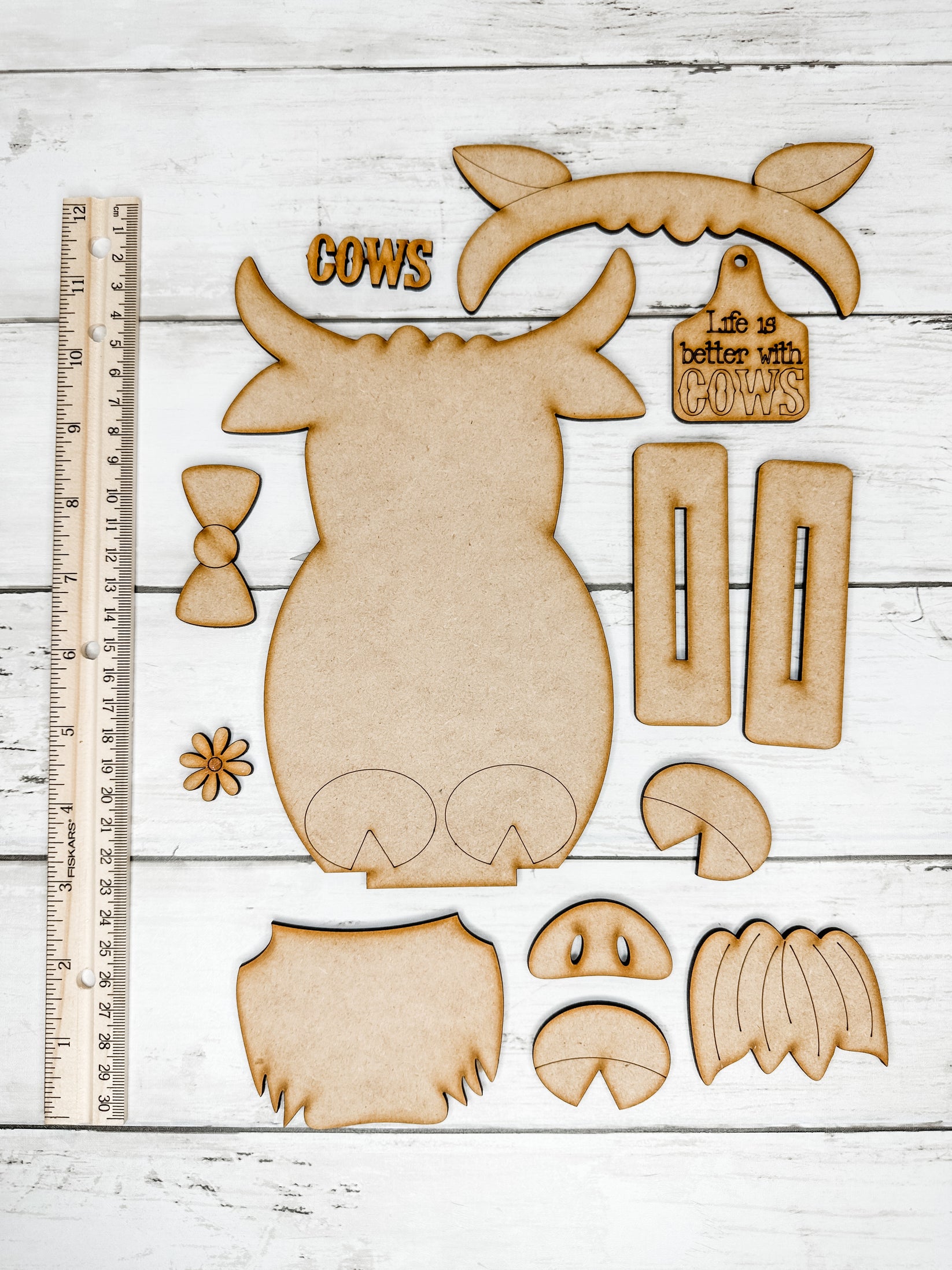 Single Standing Highland Cow DIY Kit – DIY with Amber