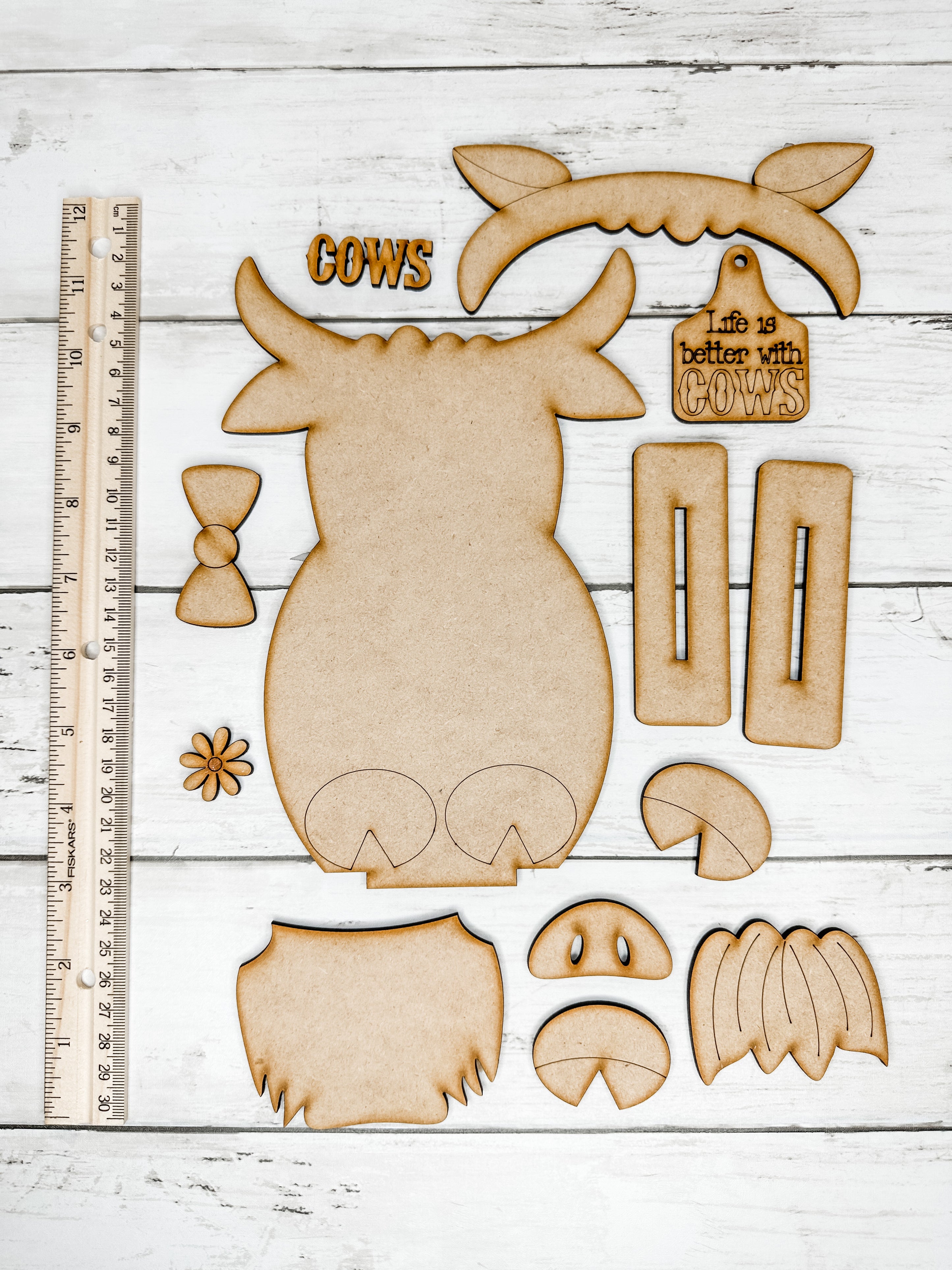 Single Standing Highland Cow DIY Kit – DIY with Amber