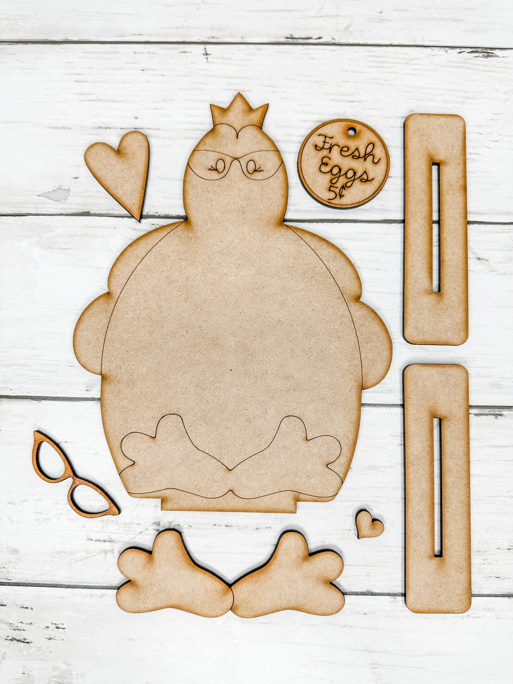 Single Standing Hen DIY Kit – DIY with Amber