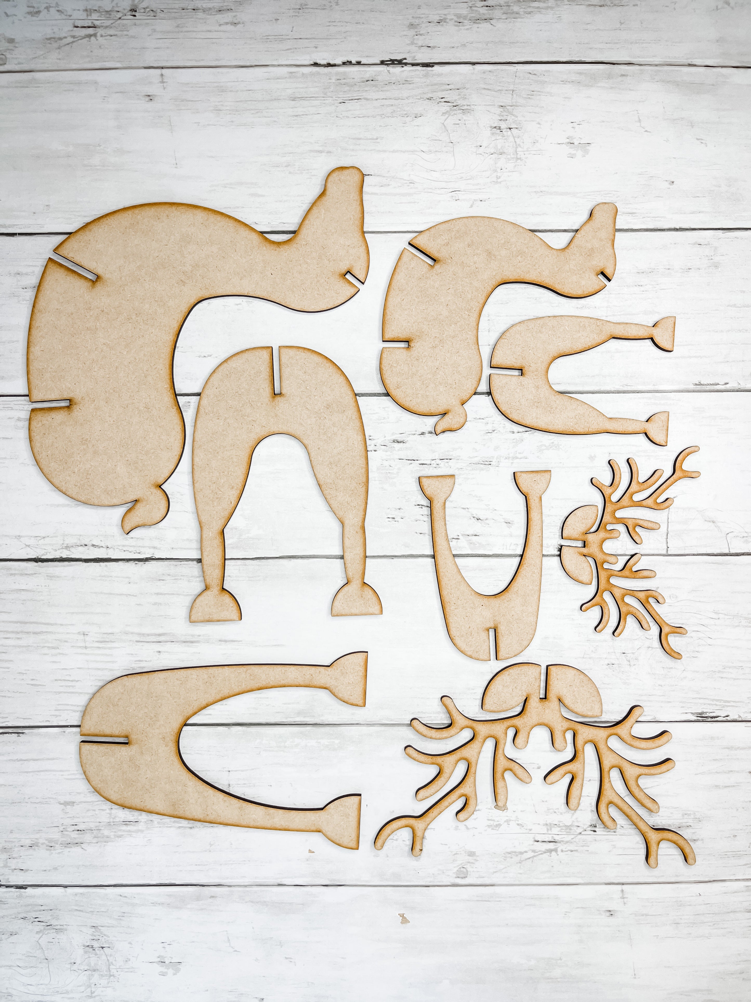 Pair of Standing Deer DIY Kit – DIY with Amber