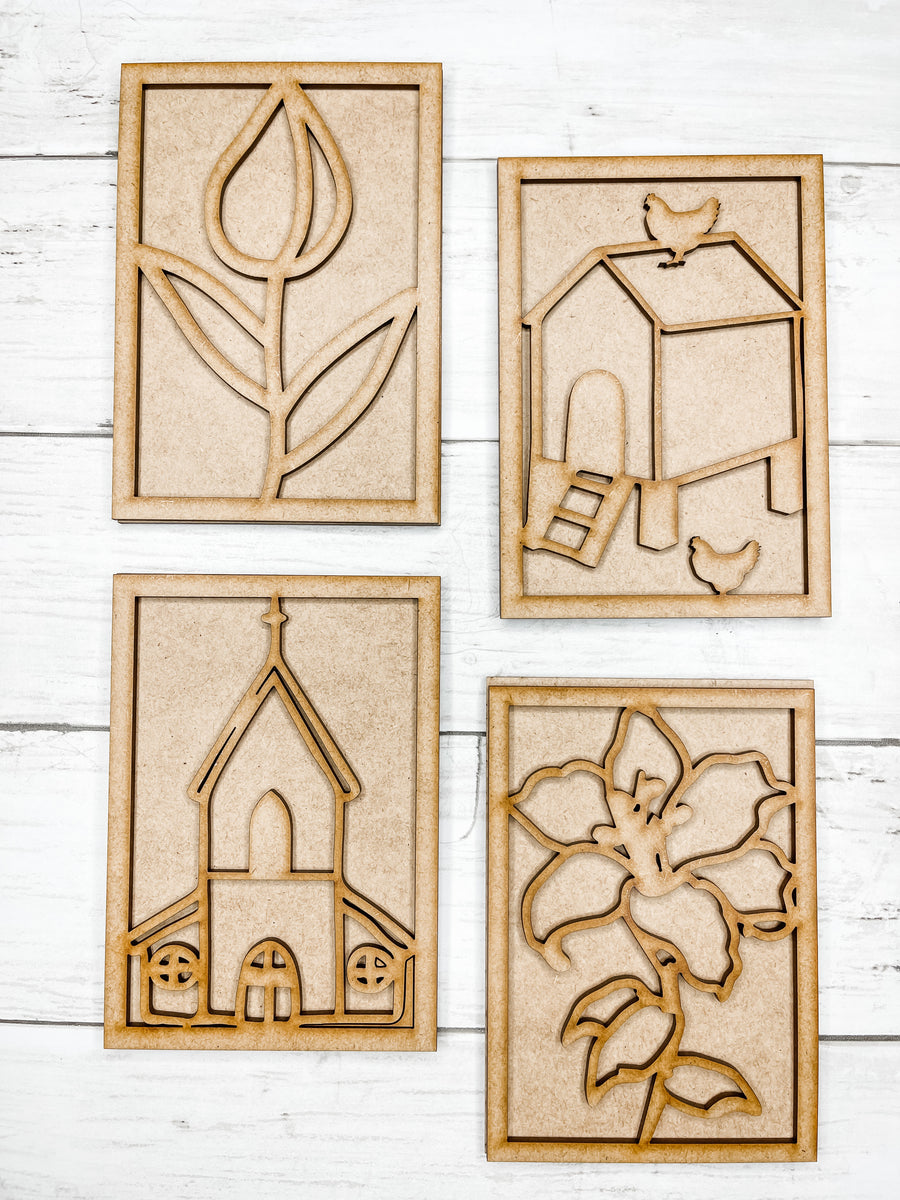 4 Farmhouse Cut Out Signs DIY Kit – The Makers Map - DIY with Amber