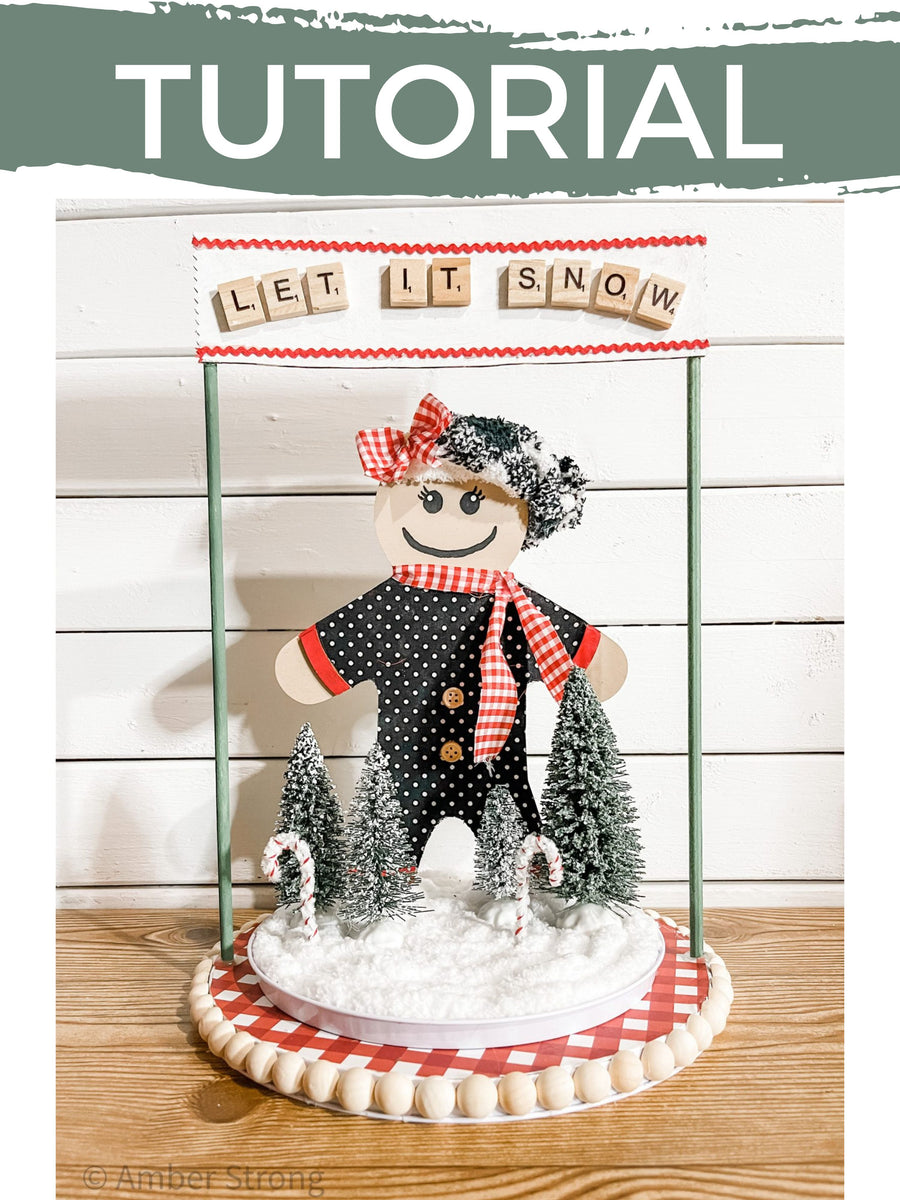 Tutorial: Gingerbread Man Centerpiece – The Makers Map - DIY with Amber